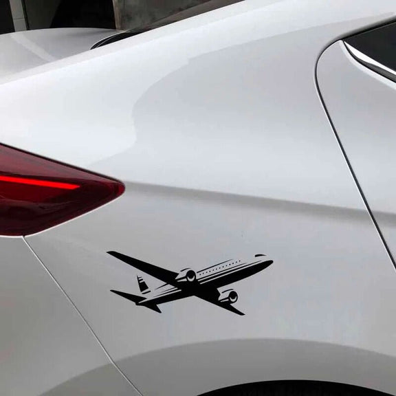 Autocollant Voiture Vol Avion de Ligne – Sylvercar