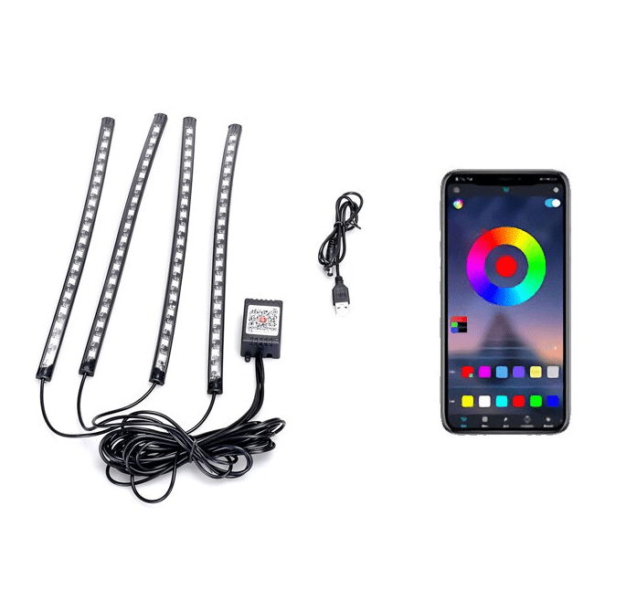 Light Car™ | Rubans LED pour ambiance d'intérieur en couleurs – Sylvercar
